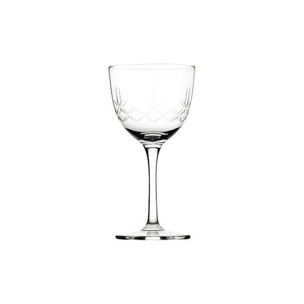 Utopia Vintage Raffles Crystaline 6 Ounce Nick and Nora Glass, 24 Count