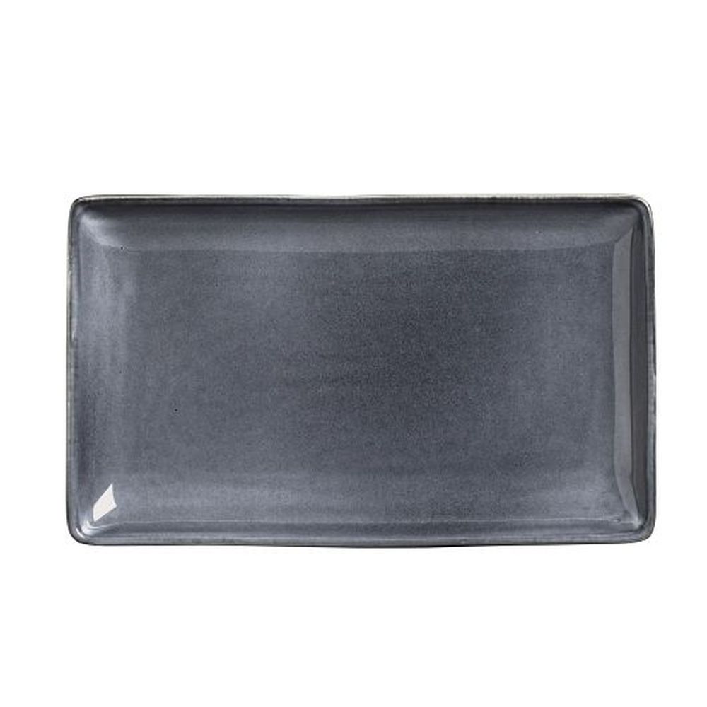 Anfora Denali Gray 10 inch Rectangle Platter, 12 Count