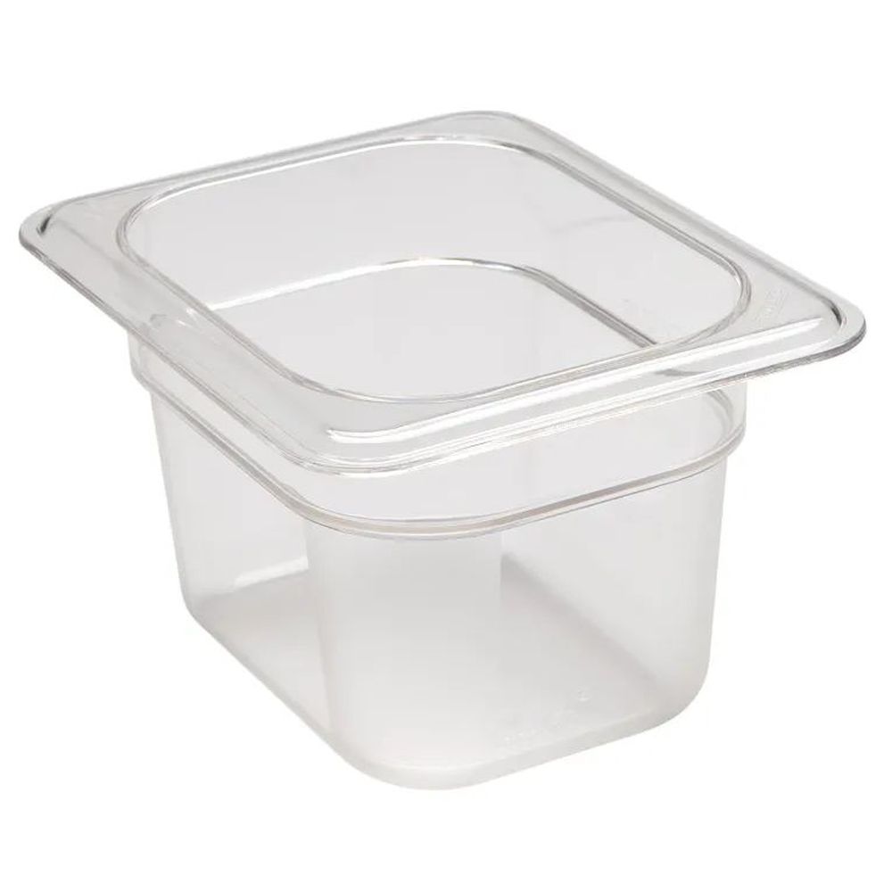 Cambro Camwear Clear Polycarbonate GN 1/8 Eighth Size 1.1 Quart Food ...