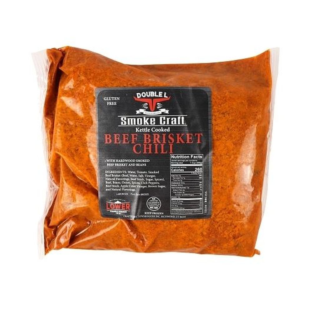 Double L Ranch Smoked Craft Kettle Cooked Beef Brisket Chili, 4 Pound ...