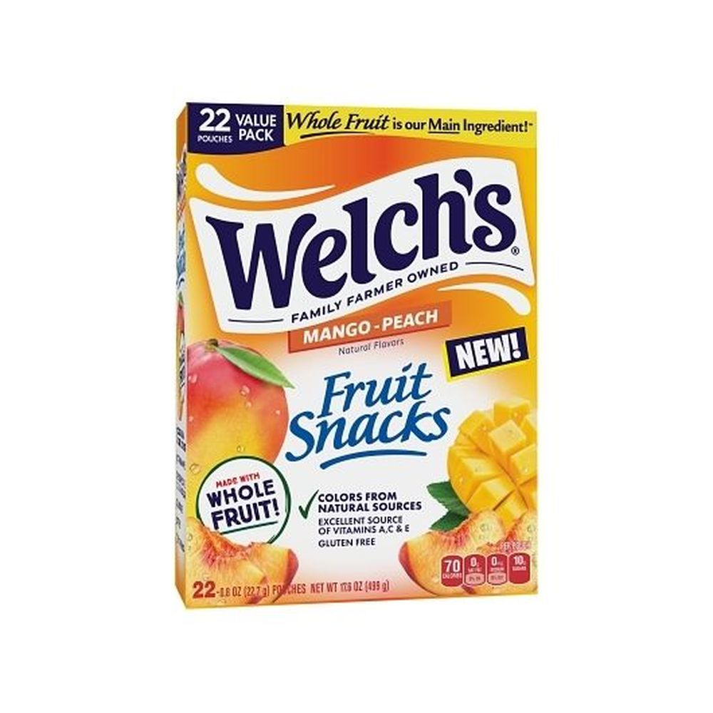 Welchs Mango Peach Fruit Snacks, 0.8 Ounce -- 132 per case
