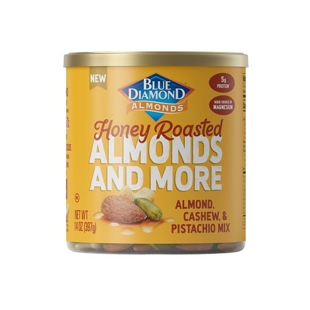 Blue Diamond Honey Roasted Mixed Nuts, 14 Ounce -- 6 per case