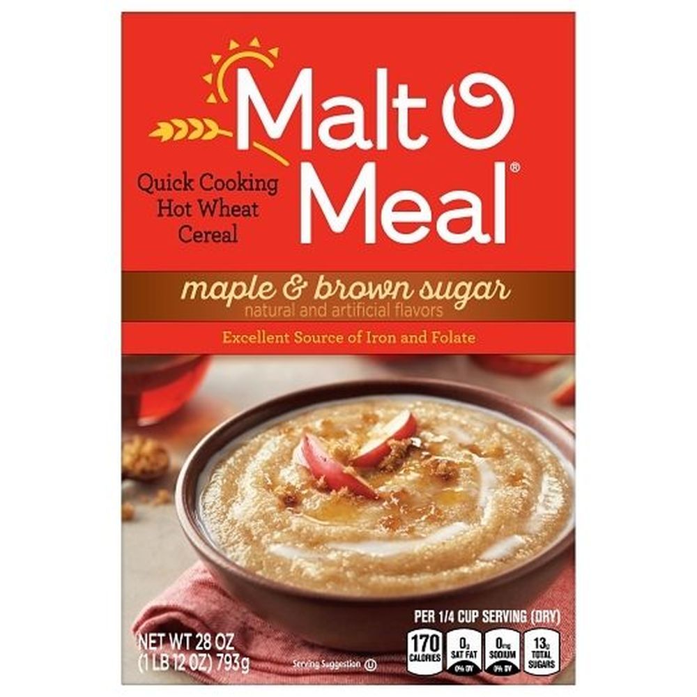 Malt-O-Meal Maple and Brown Sugar Hot Cereal Case | FoodServiceDirect