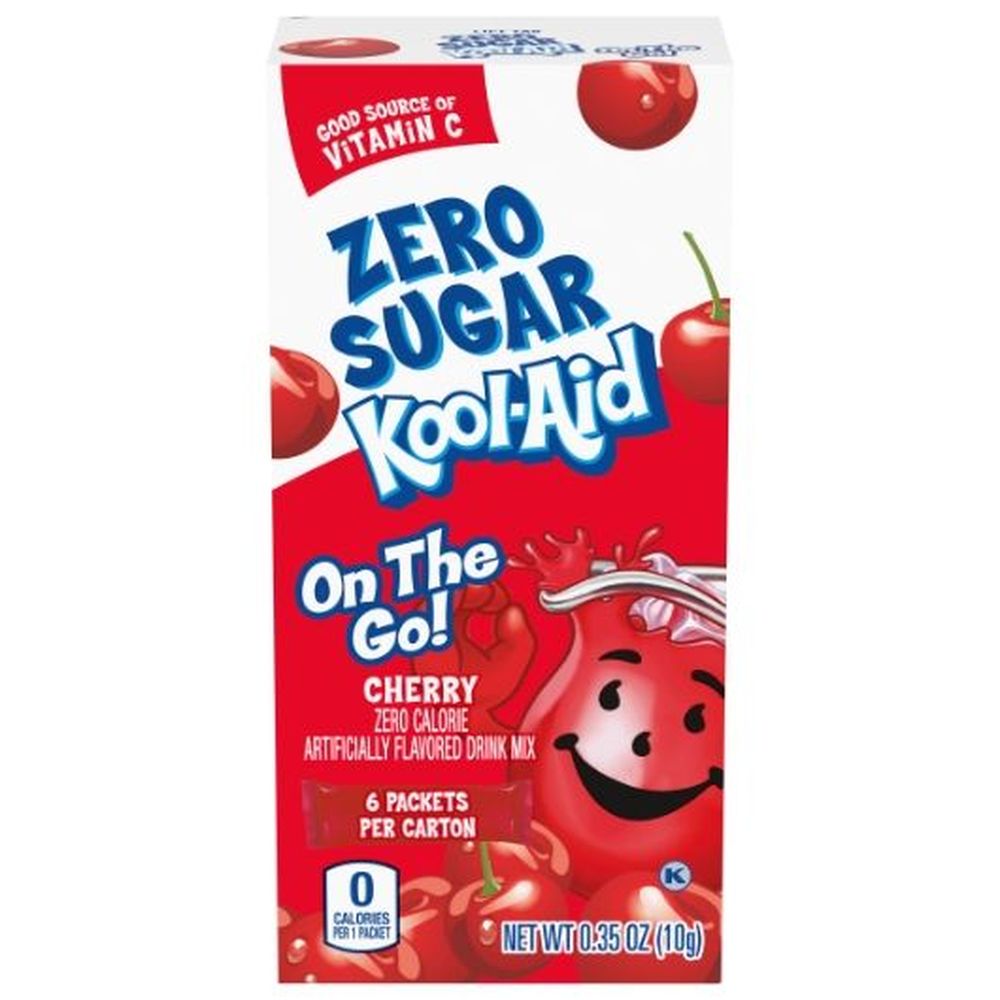 Kool-Aid Sugar Free Cherry Powdered Drink Mix, 0.35 Ounce -- 8 per case
