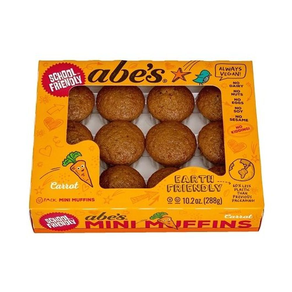 Abe's Vegan Carrot Mini Muffins, 10.2 Ounce -- 6 per case