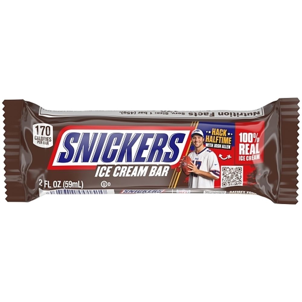 Snickers Caramel Peanuts Peanut Butter Ice Cream Bar, 2 Fluid Ounce ...