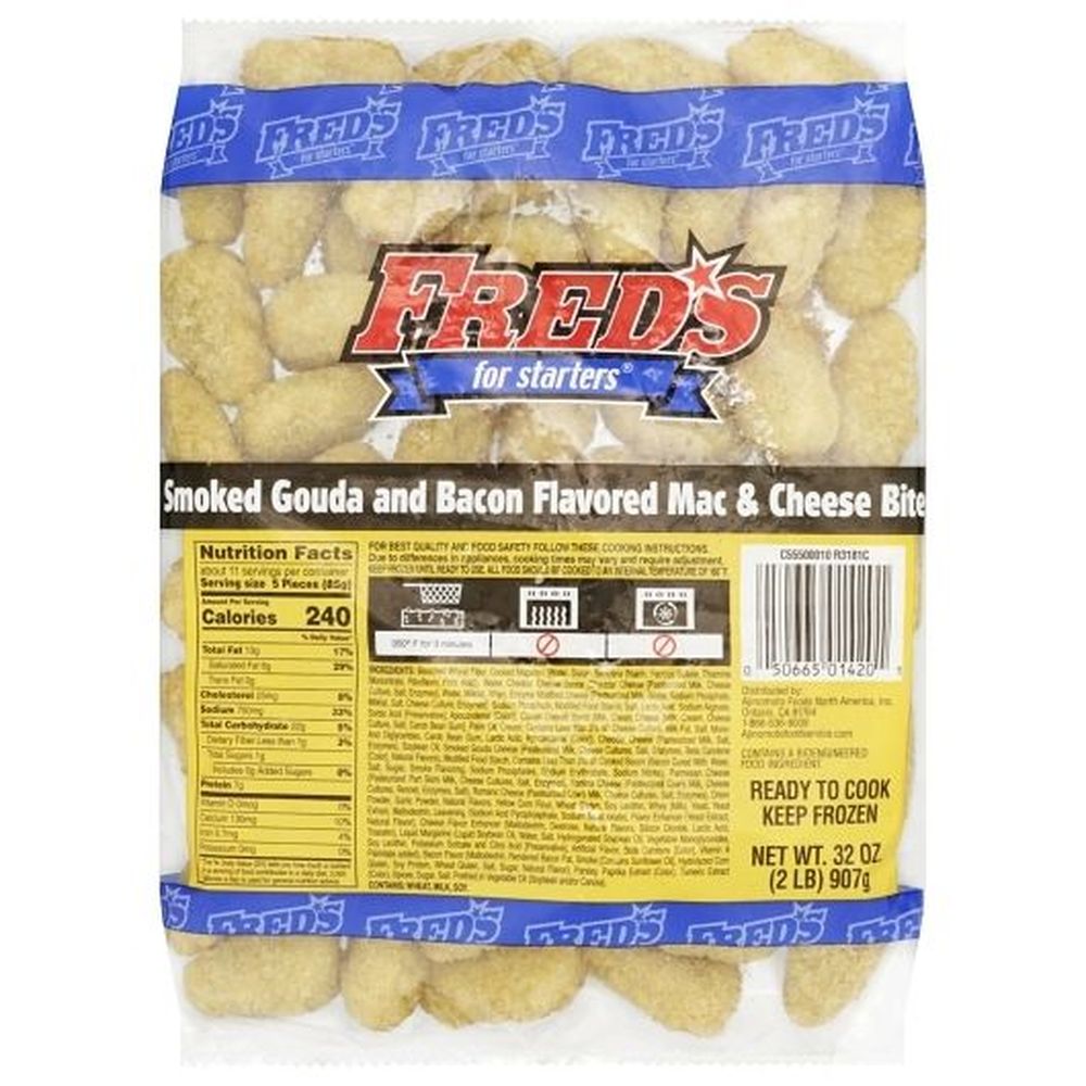 Fred's Smoked Gouda Mac and Cheese Bites, 2 Pound -- 6 per case
