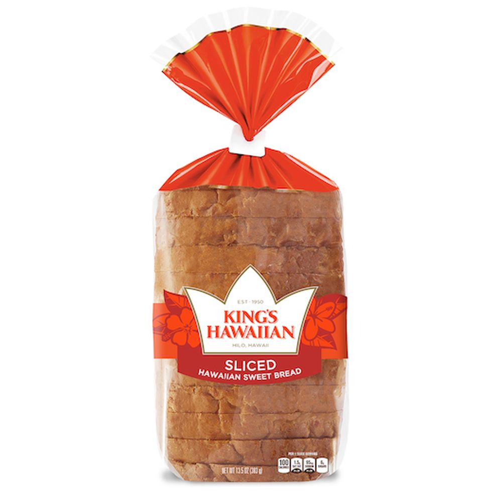 King's Hawaiian Original Sliced Hawaiian Sweet Bread, 13.5 Ounce -- 8 ...