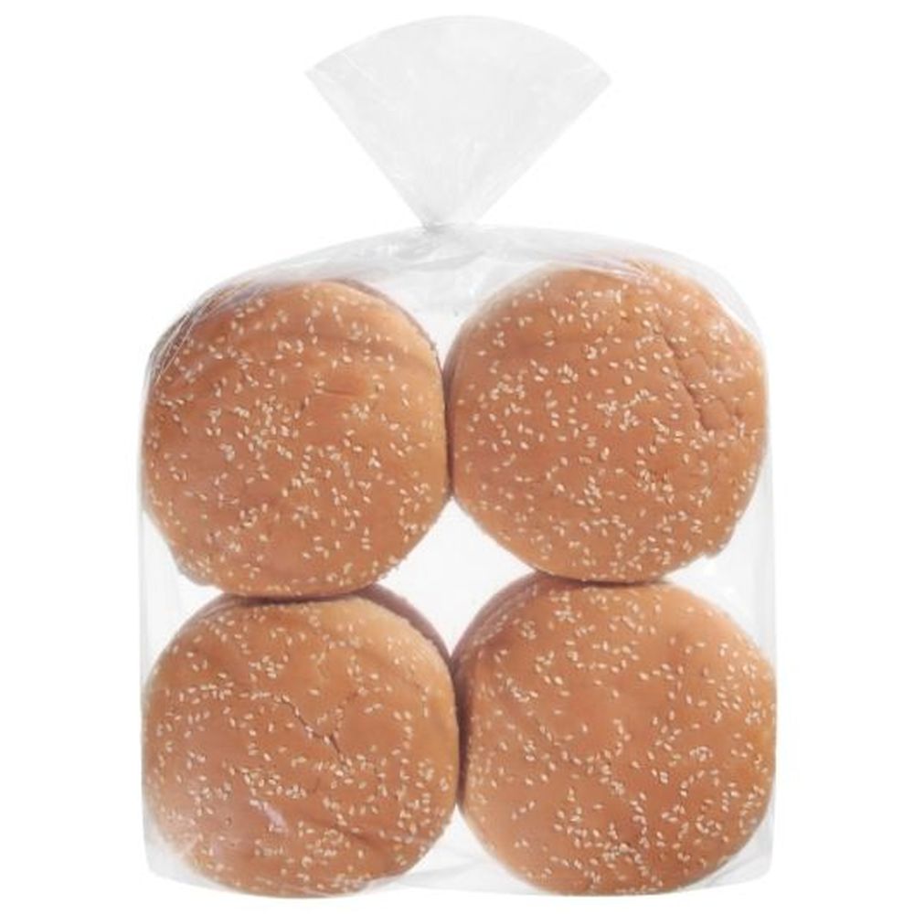 Flowers Foods European Bakers Sliced Sesame Hamburger Bun Case ...