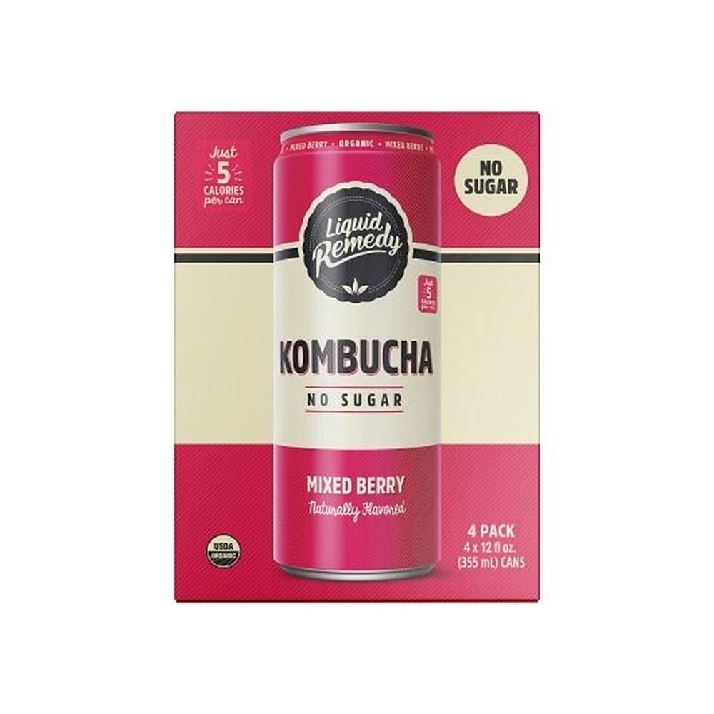 Liquid Remedy Mixed Berry Kombucha, 48 Fluid Ounce -- 6 per case