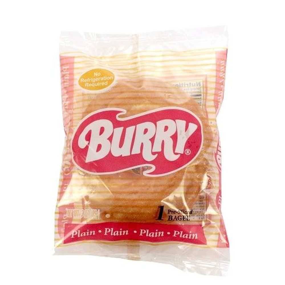 Burry Foods Thaw and Serve Sliced Plain Bagel Case | FoodServiceDirect