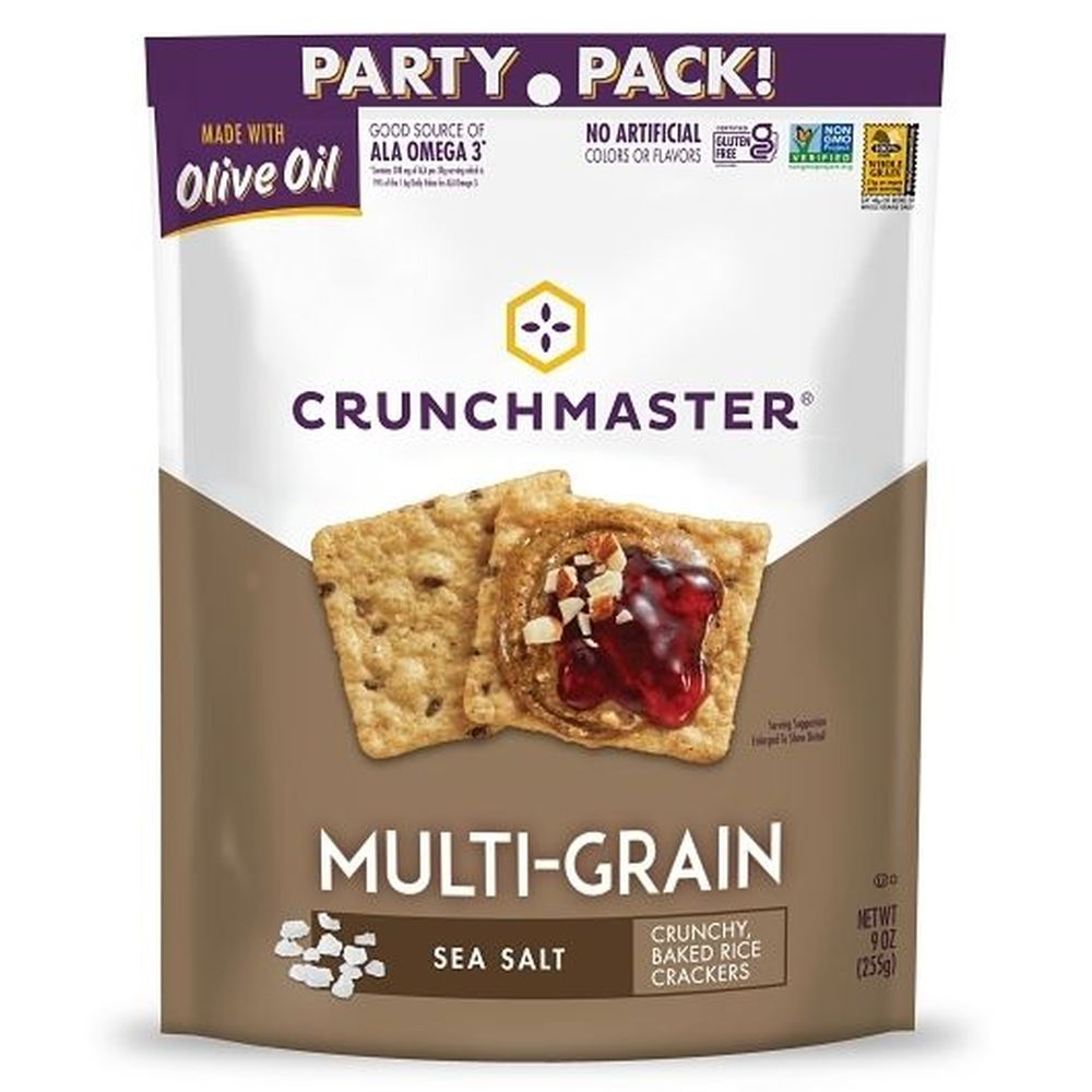 Crunchmaster Gluten Free Multi-Grain Crackers with Sea Salt, 9 Ounce ...