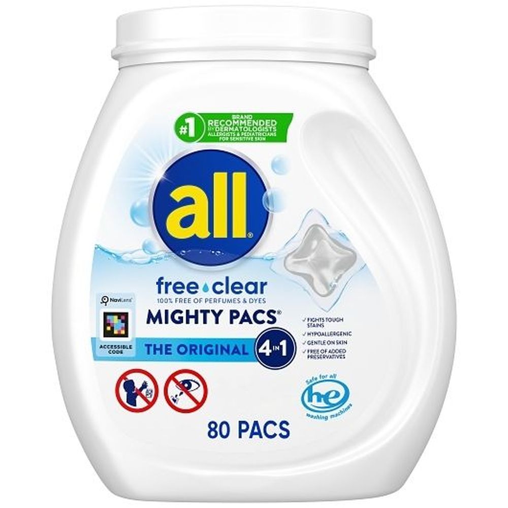All Laundry Detergent The Original Free Clear Mighty Pacs Laundry ...