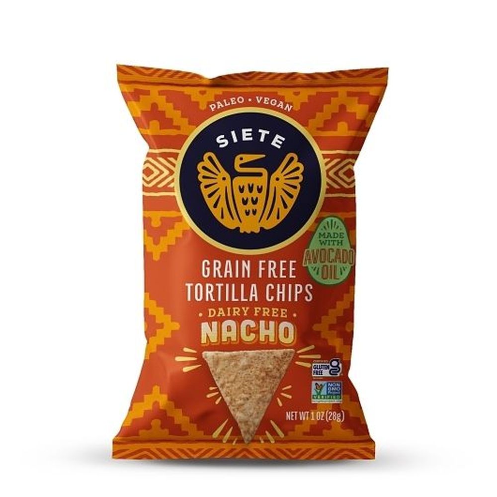 Siete Nacho Tortilla Chips, 1 Ounce -- 24 per case