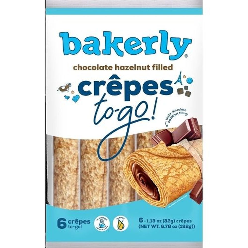 Bakerly Chocolate Hazelnut Crepes, 6.78 Ounce -- 9 per case