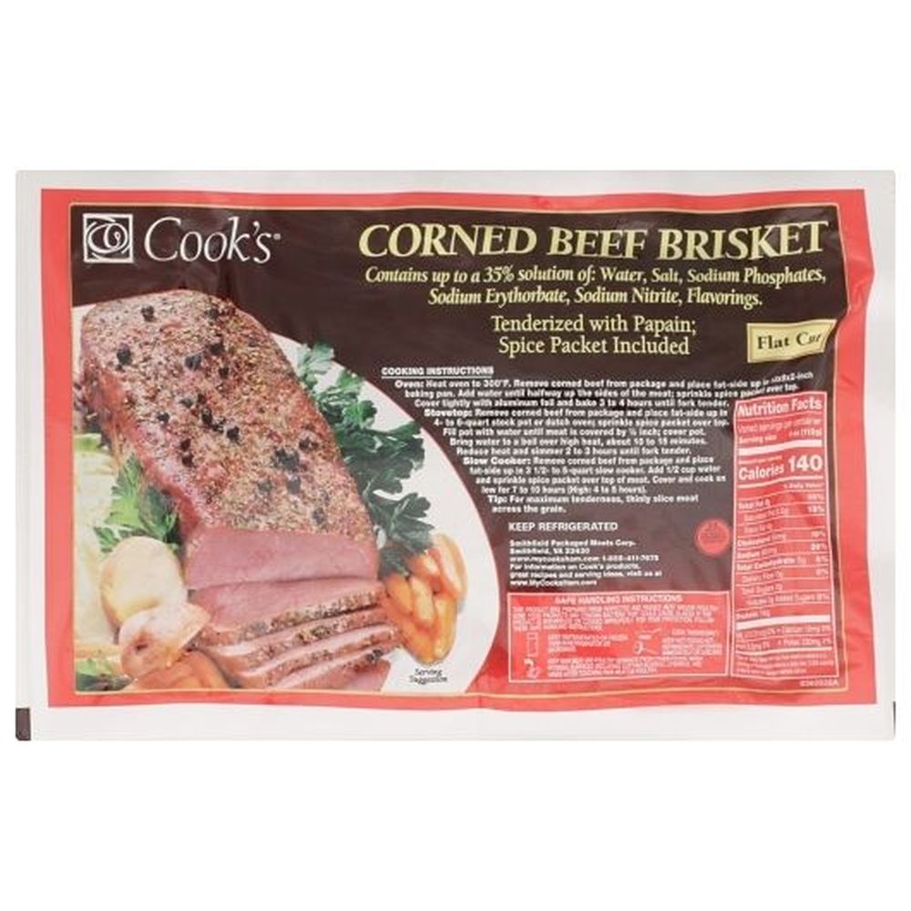 Cook's Corned Beef Brisket, 3.122 Pound -- 10 per case