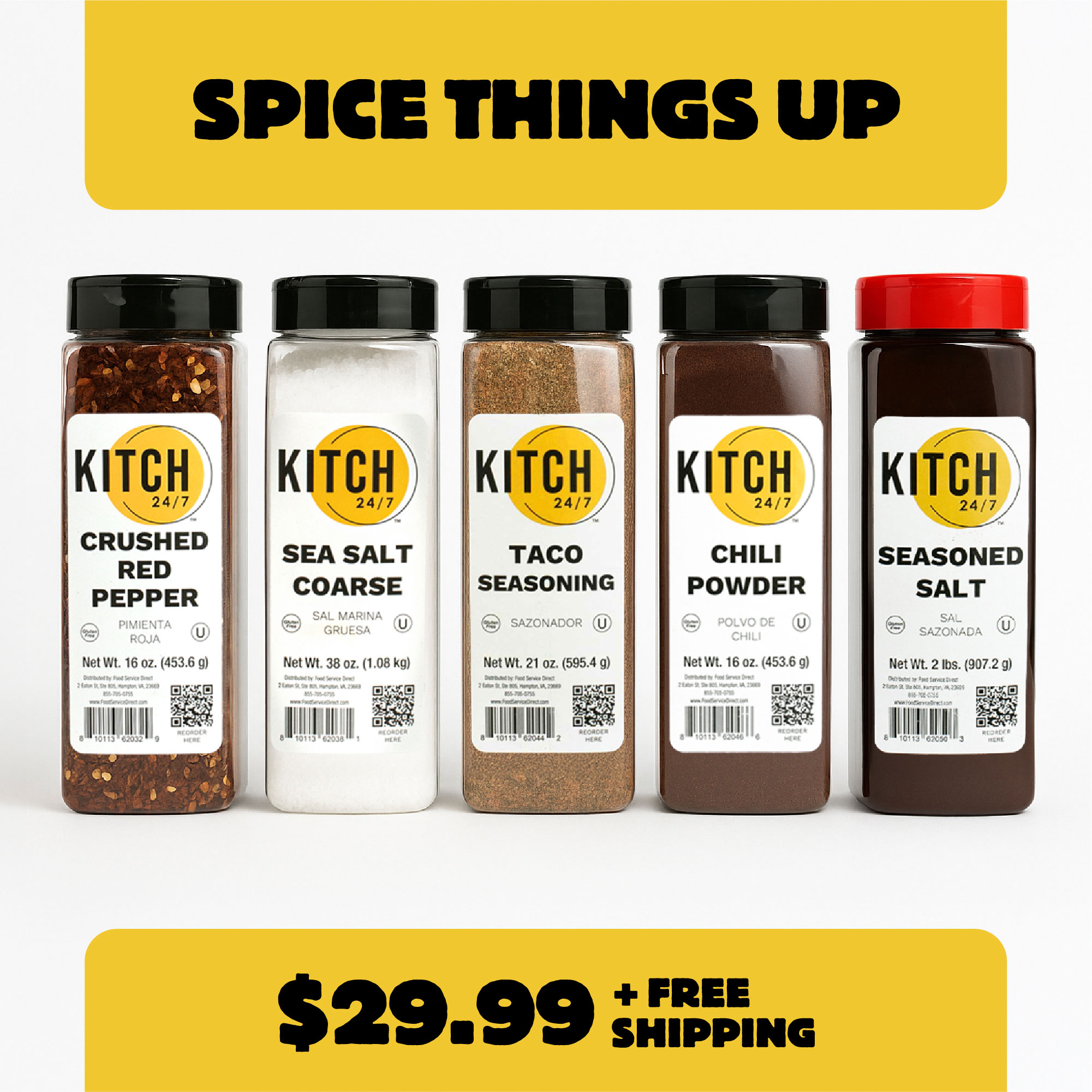 Kitch 24/7 Variety Spice Bundle | FoodServiceDirect