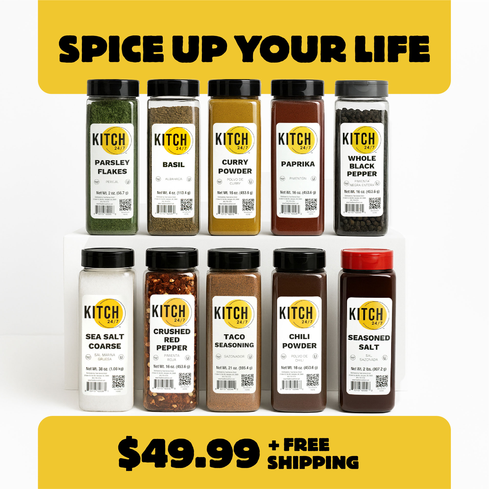 Kitch 24/7 Variety Spice Bundle | FoodServiceDirect