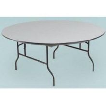 Midwest NLW Series Black Metal Finish Round Table 66 inch Diameter x 30 ...