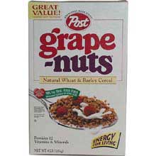 Krafts Post Cereal Jumbo Grape Nut 64 Ounce
