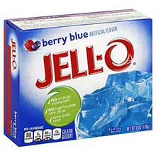 Jello Berry Blue Gelatin 6 Ounce
