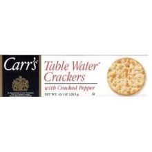 Carrs Table Water Crackers with Cracked Pepper - 4.25 oz. box
