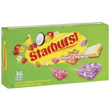 Starburst Tropical Fruit Chew Candy Single