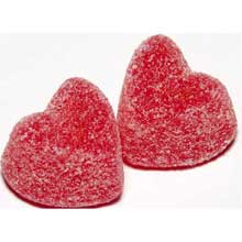 Cinnamon Jelly Hearts Candy