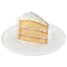 Round Coconut Premium Butter Cream Layer Cake 9 inch