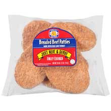 Fast Fixin Breaded Beef Patties
