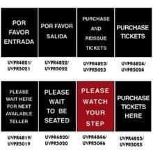 Acrylic sign Cut Vinyl Wording PLEASE WAIT HERE FOR NEXT AVAILABLE ...