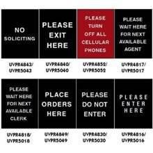 Acrylic sign Cut Vinyl Wording PLEASE WAIT HERE FOR NEXT AVAILABLE ...