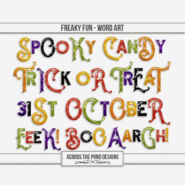 Freaky Fun - Word Art | Digital Art