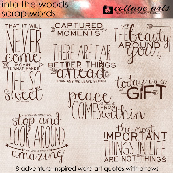 Into The Woods Scrap.words | Digital Art