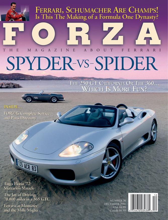 Issue 34 | December 2001 | Forza | The Magazine About Ferrari