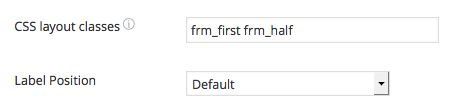 How do I place multiple fields on the same row? - Formidable Forms