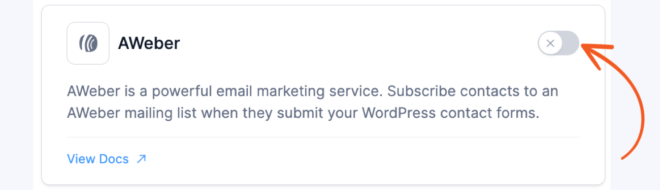 AWeber Forms - Formidable Forms