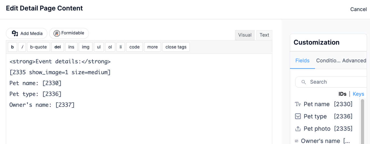 How to Display Form Data with Views - Formidable Forms