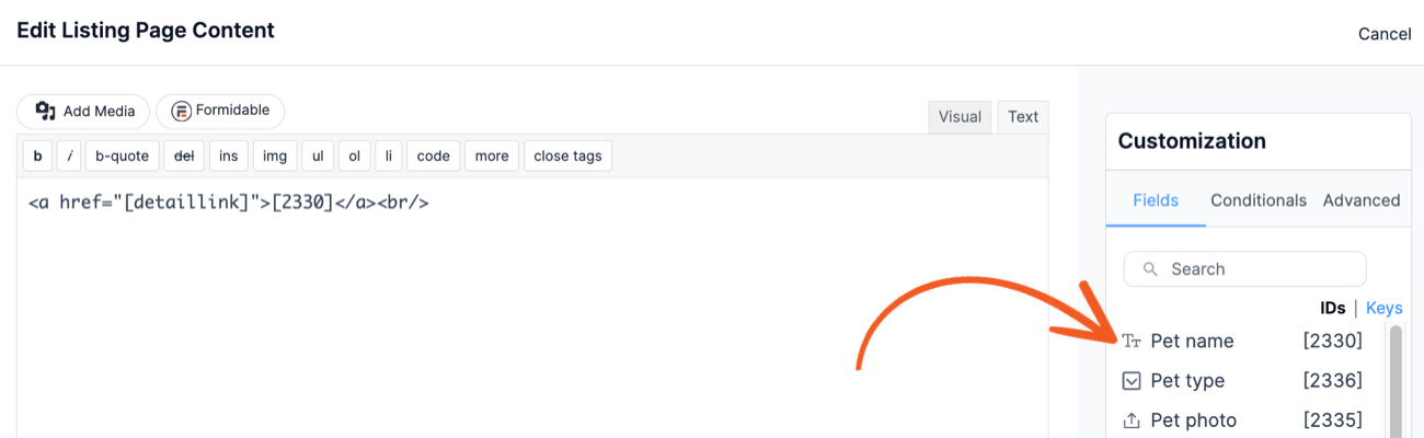 Create a View - Formidable Forms