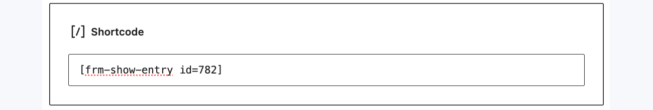 Display a Single Entry in a Table - Formidable Forms