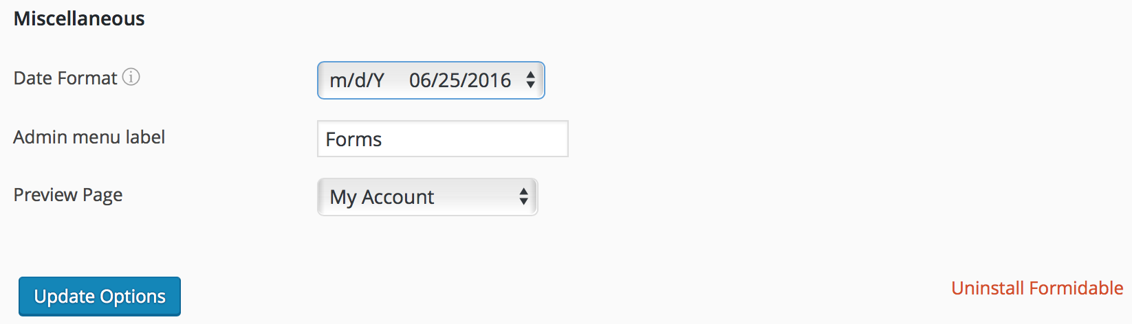 Global Settings Overview - Formidable Forms
