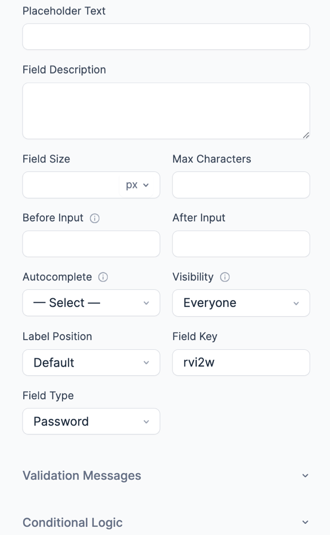 Password - Formidable Forms