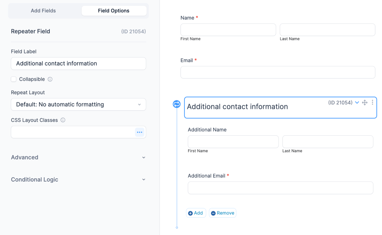 Repeater - Formidable Forms