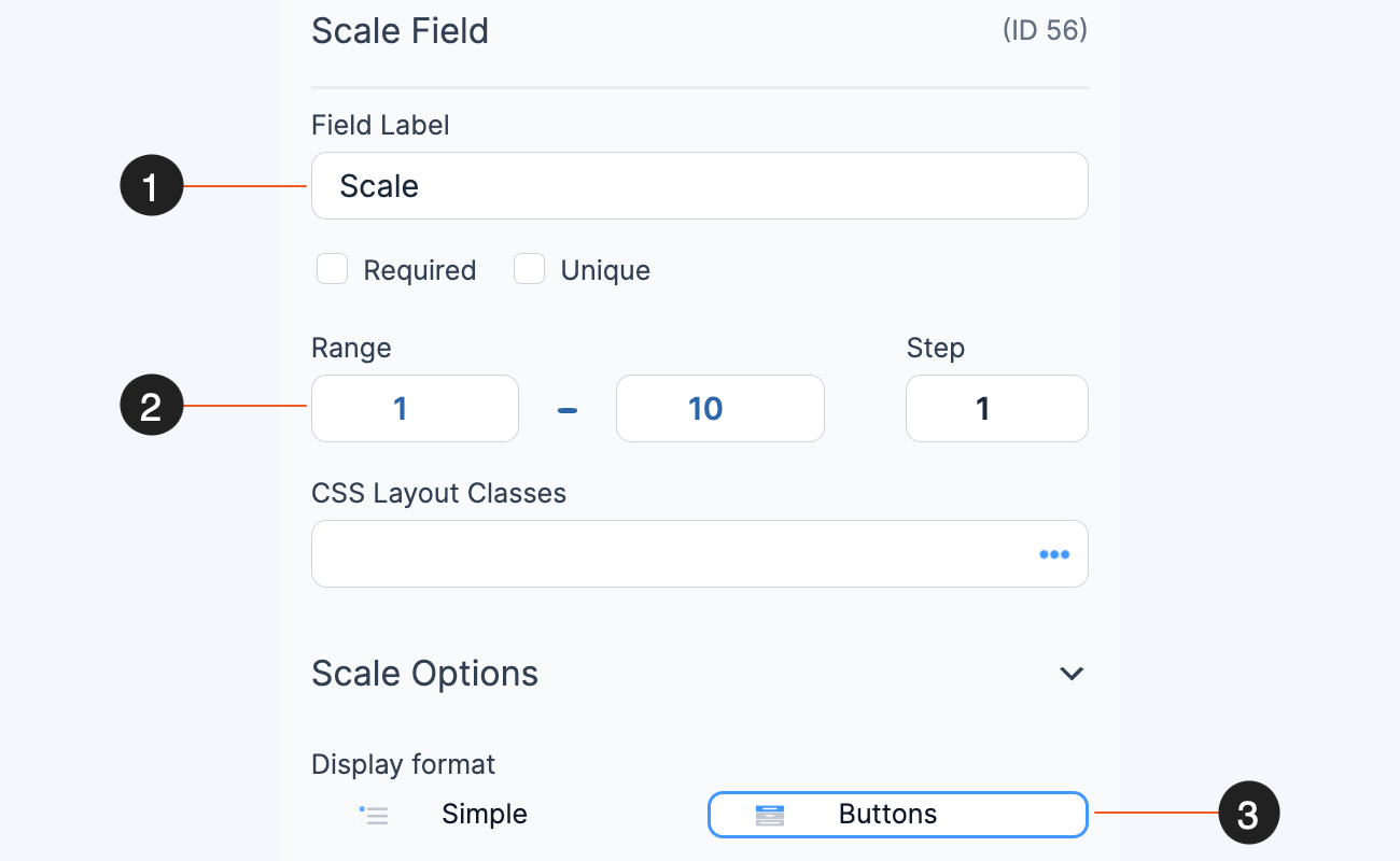 Use A Scale With Button Formidable Forms