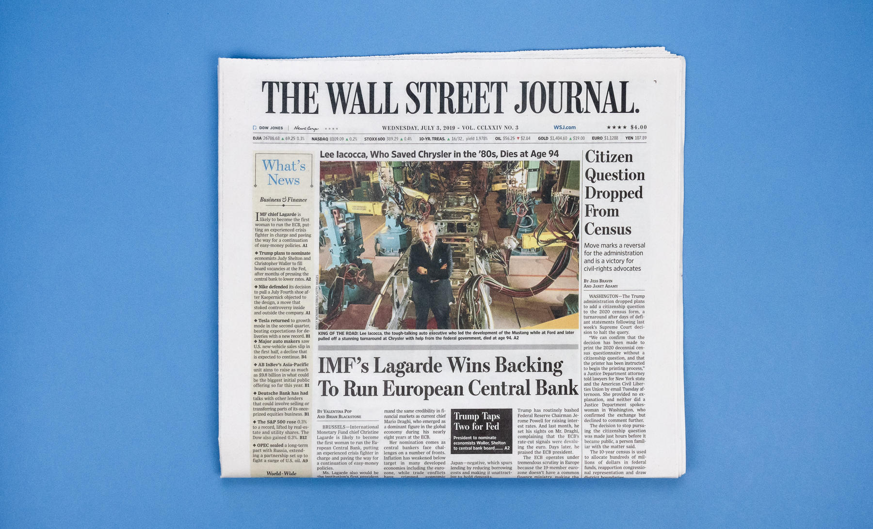 wsj logo font