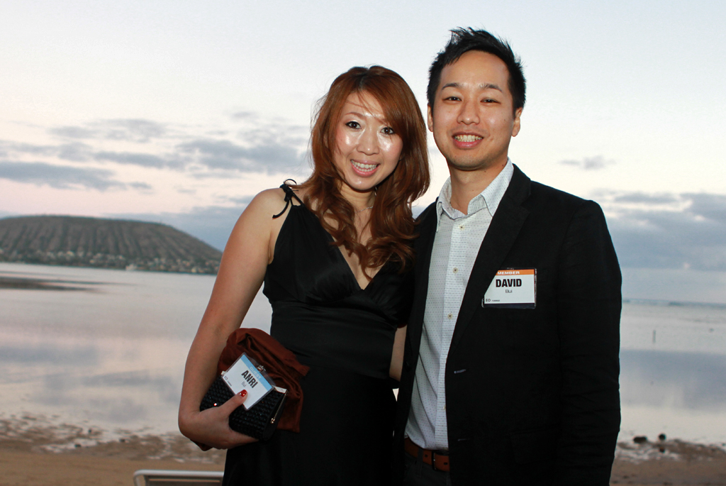 Facebooking the EO holiday party