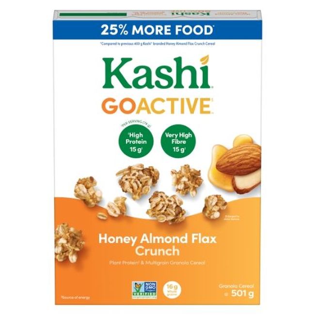 Kashi GoActive Honey Almond Flax Crunch Cereal, 501 g -- 10 per case