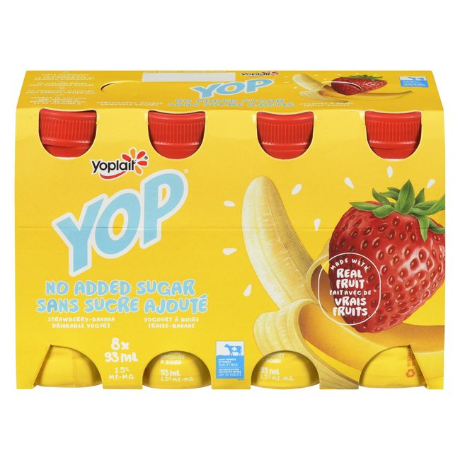Mini Yop Strawberry Banana Drinkable Yogurt, 744 Milliliter ...