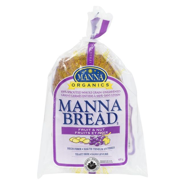 Manna Organics Organic Sprouted Fruit And Nut Bread| 400 Gram