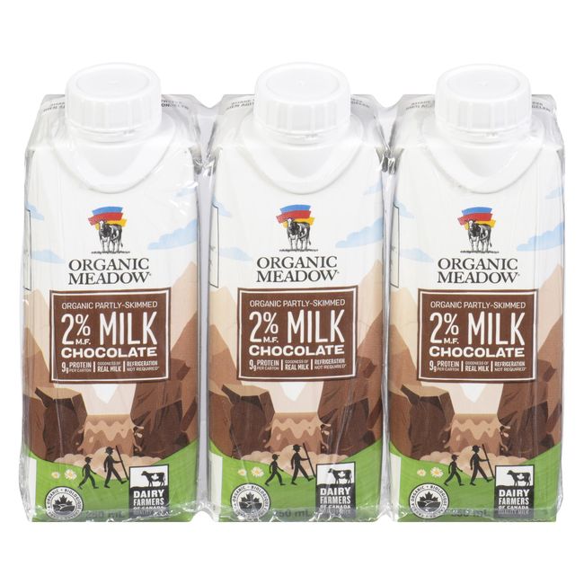 Organic UHT 2 Percent Milk Fat Chocolate Milk, 250 Milliliter ...